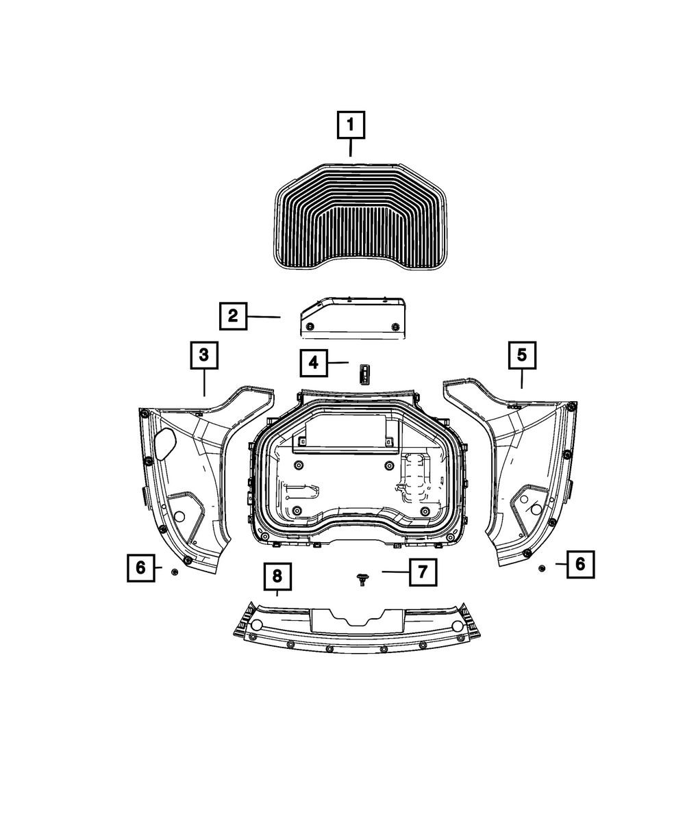 2025 Jeep Wagoneer S Frunk Mat 7UP28TX7AB | My Mopar Parts