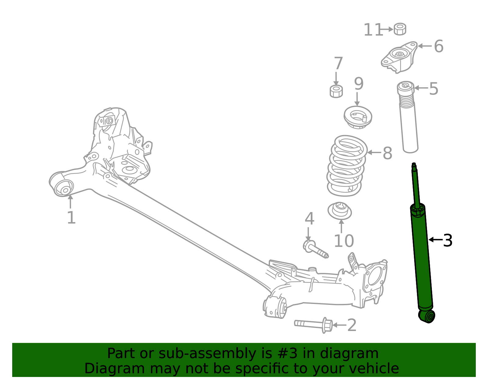 48530-WB010 - Shock Absorber - 2016-2020 Toyota | OEM Genuine Toyota Parts