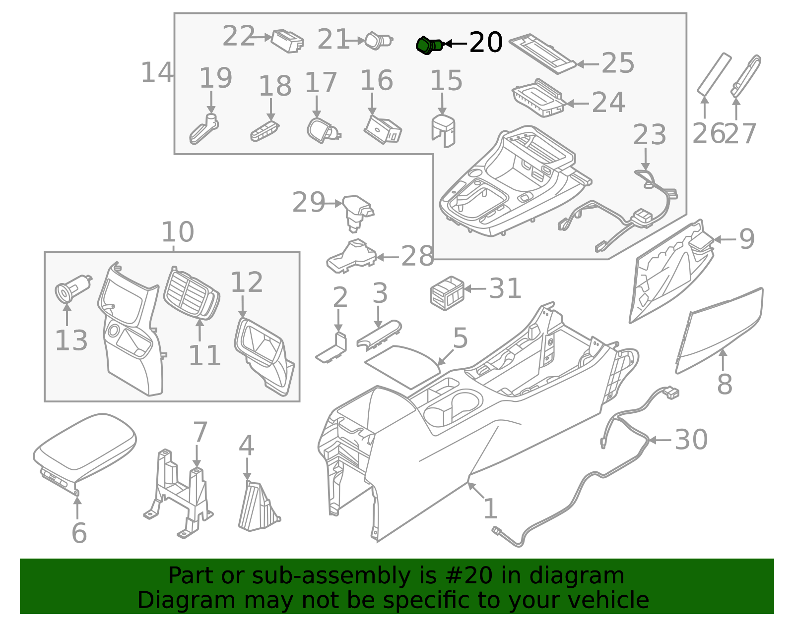 95120-C5200 - 12 Volt Accessory Power Outlet 2016-2025 Kia | Kia.Parts ...