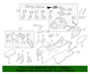 2016-2024 Kia 12 Volt Accessory Power Outlet 95120-C5200 | TascaParts.com
