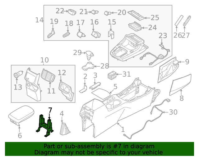 84635-Q5000 - Rear Bracket - 2021-2023 Kia Seltos | Kia Auto Parts