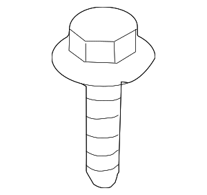 Genuine Toyota Hold Down Clamp Mount Bolt part# 90080-11205 for 2009 ...