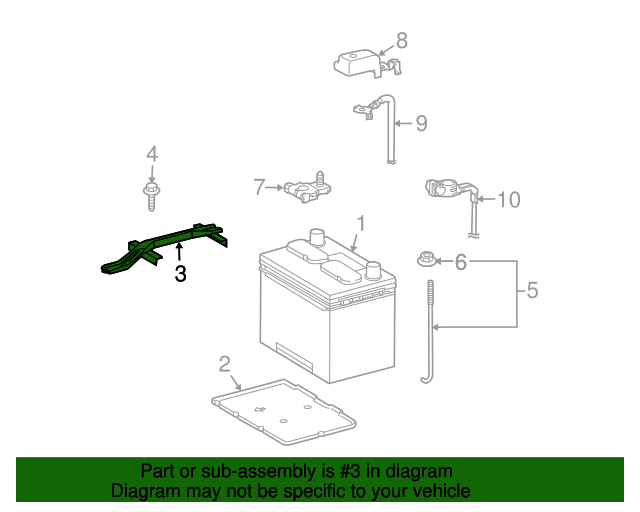 74404-0T010 - Hold Down Clamp - 2009-2015 Toyota Venza | OEM Genuine ...
