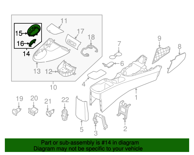 84654-B2110ARF - Indicator Housing 2014-2019 Kia Soul | Kia.Parts Store