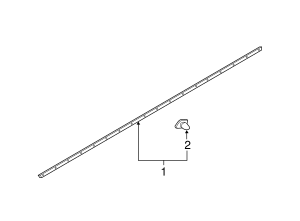 80838-1JA0B - Seal Strip 2015-2017 Nissan Quest | Nissan Parts ...