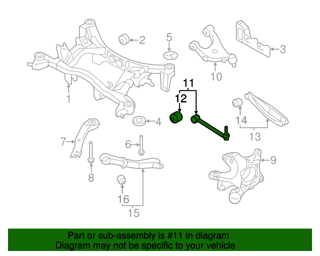 2017-2021 Subaru OEM NEW 2017-2021 Subaru Lateral Arm Front Lower ...
