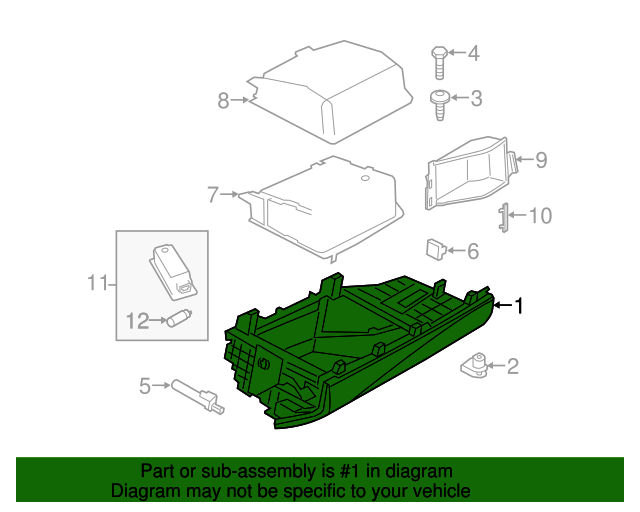 Genuine BMW 51-16-9-205-976 | Glove Box | FREE Shipping on Most Orders ...