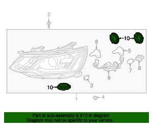 2017-2022 Chevrolet Headlamp Bulb Access Cover 42443139 GM | Flow ...