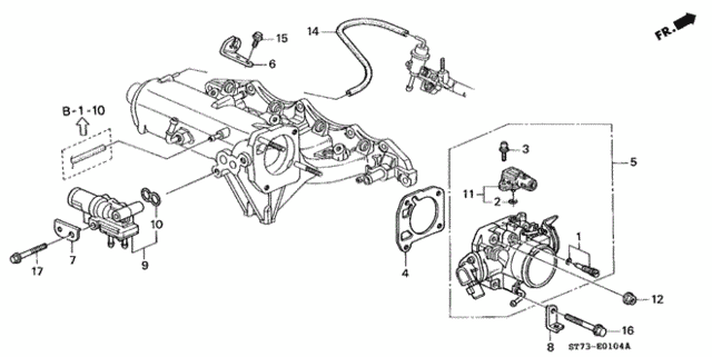 1997-2001 Acura Integra Stay, Throttle Wire 16411-P73-000 | OEMAcuraPart