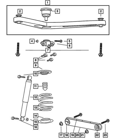 Rear Suspension for 2002 Jeep Liberty | My Mopar Parts