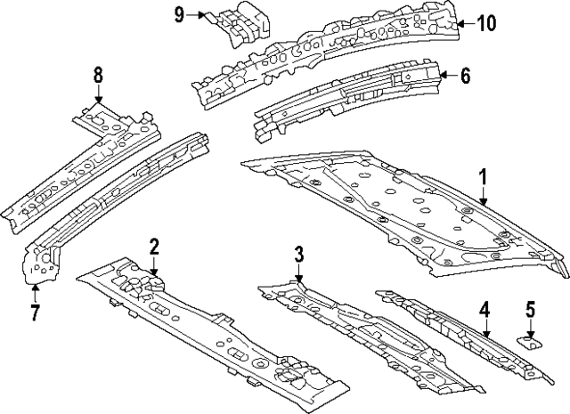 2023-2024 Toyota Body A-Pillar 61203-47060 | Toyota Parts Center