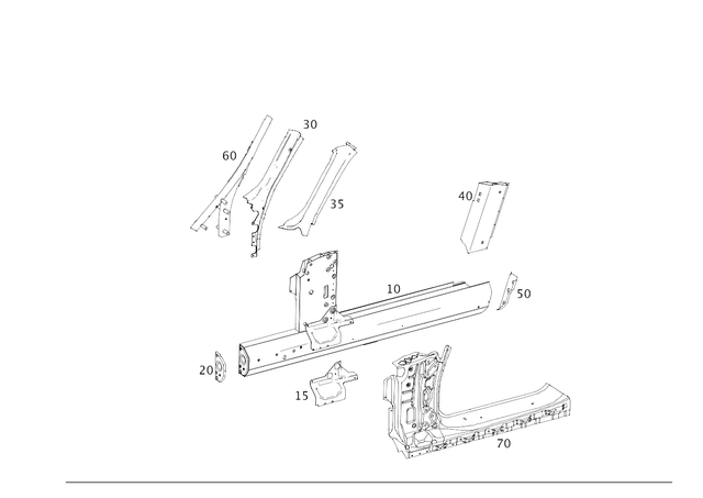 2018-2021 Mercedes-Benz Striker Plate 190-610-21-01 | MB OEM Parts