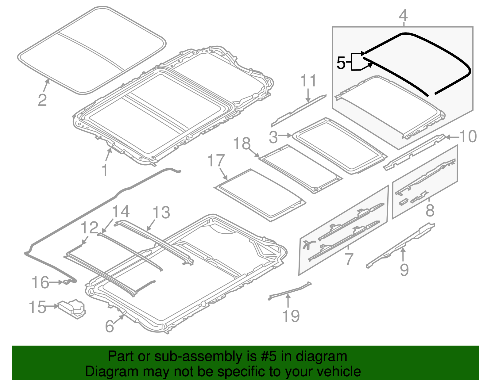 Genuine BMW 54-10-5-A0E-5A3 | Front Weather-Strip | FREE Shipping on ...