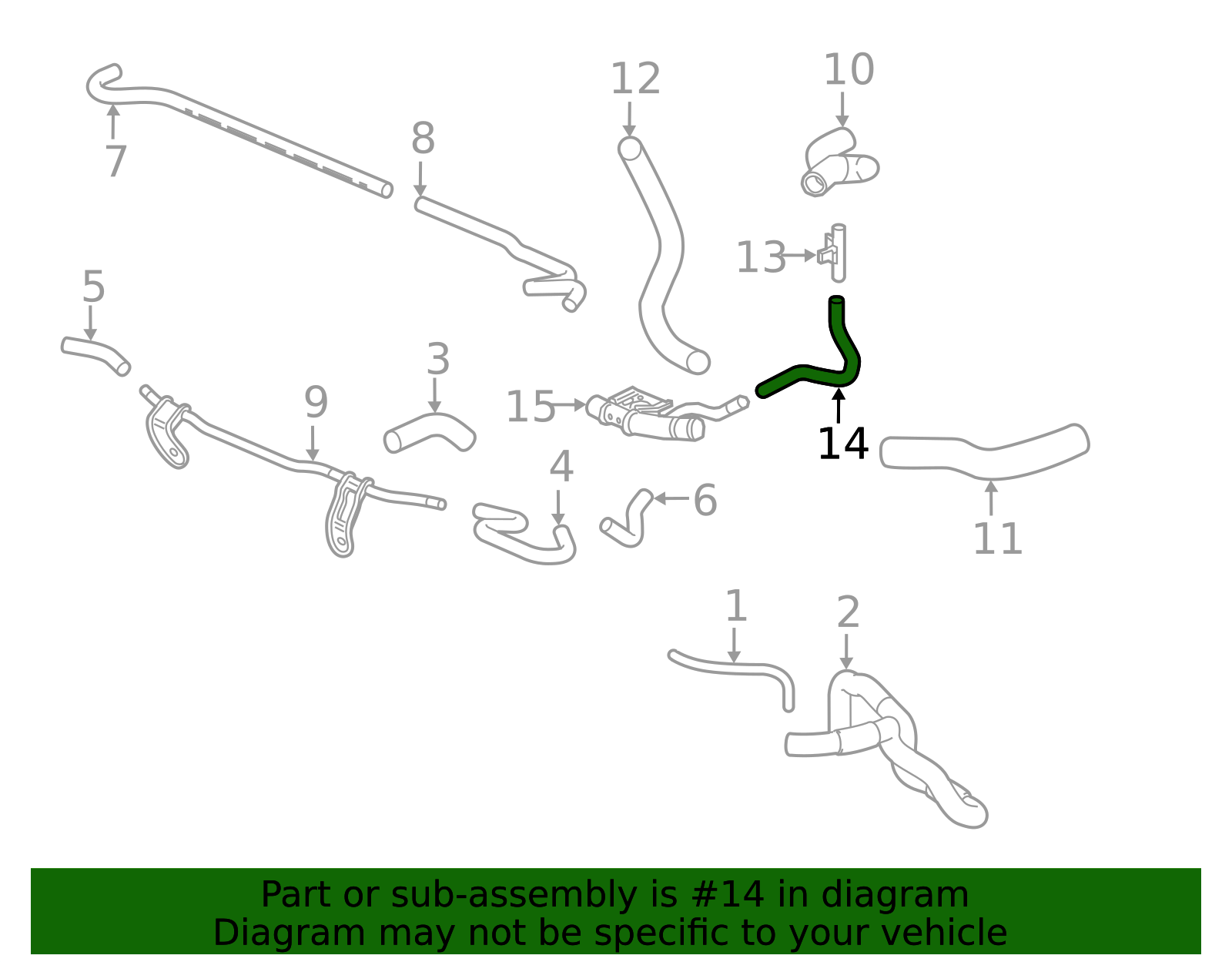 19109-5BA-A00 - Water Hose 2016-2021 Honda Civic | Honda Parts Online