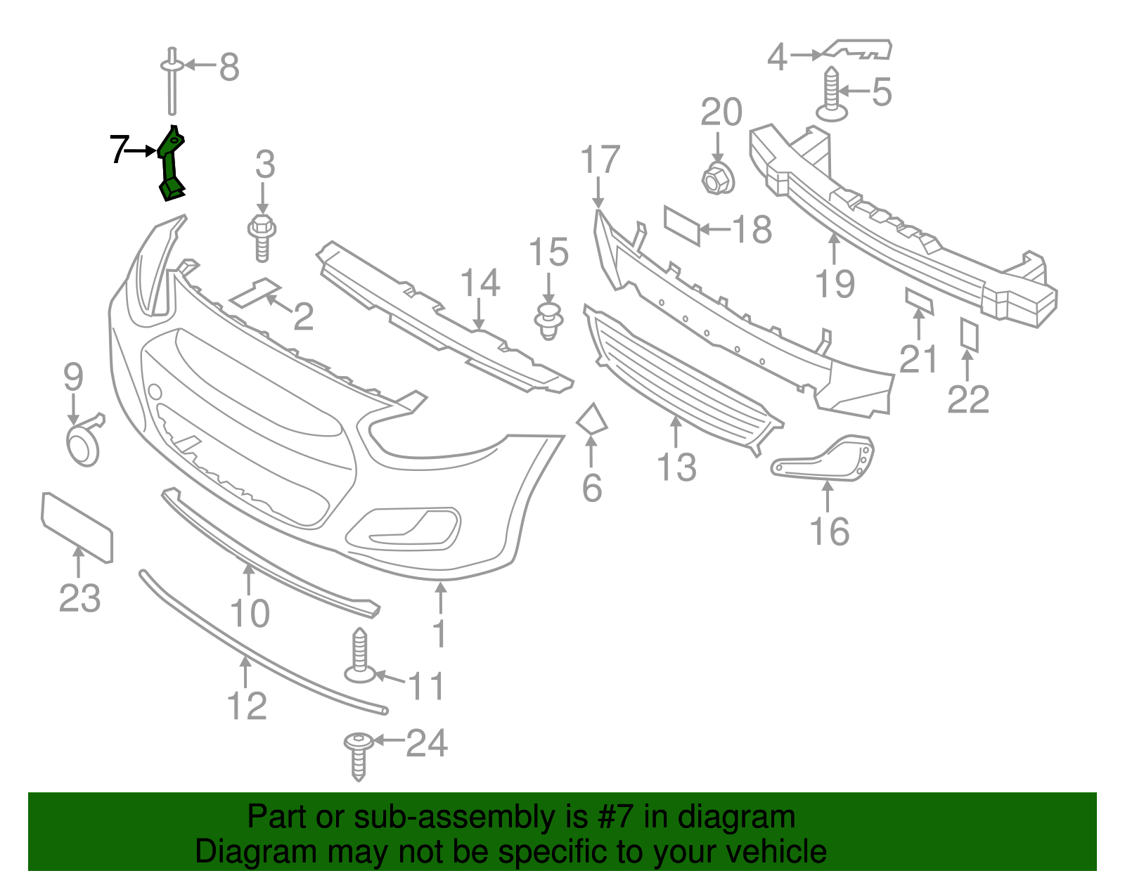 2012-2017 Hyundai Accent Side Bracket 86584-1R000 | OEM Parts Online