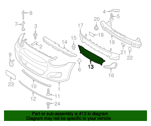 2015-2017 Hyundai Accent Lower Grille 86561-1R010 | OEM Parts Online