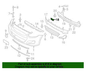 Genuine Energy Absorber Clip for 1995-2023 Hyundai | Part# 86593-24000 ...