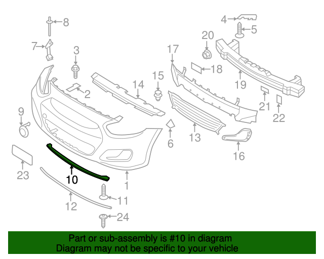 2012-2013 Hyundai Accent Lower Deflector 86591-1R000 | QuirkParts