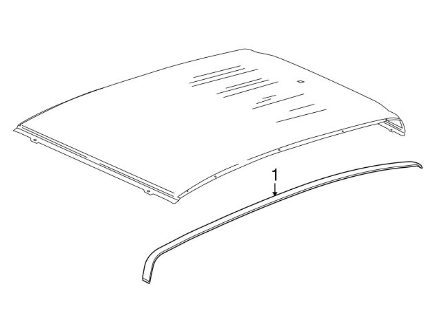2022 GM Roof Molding 85107662 | AutoNationParts.com