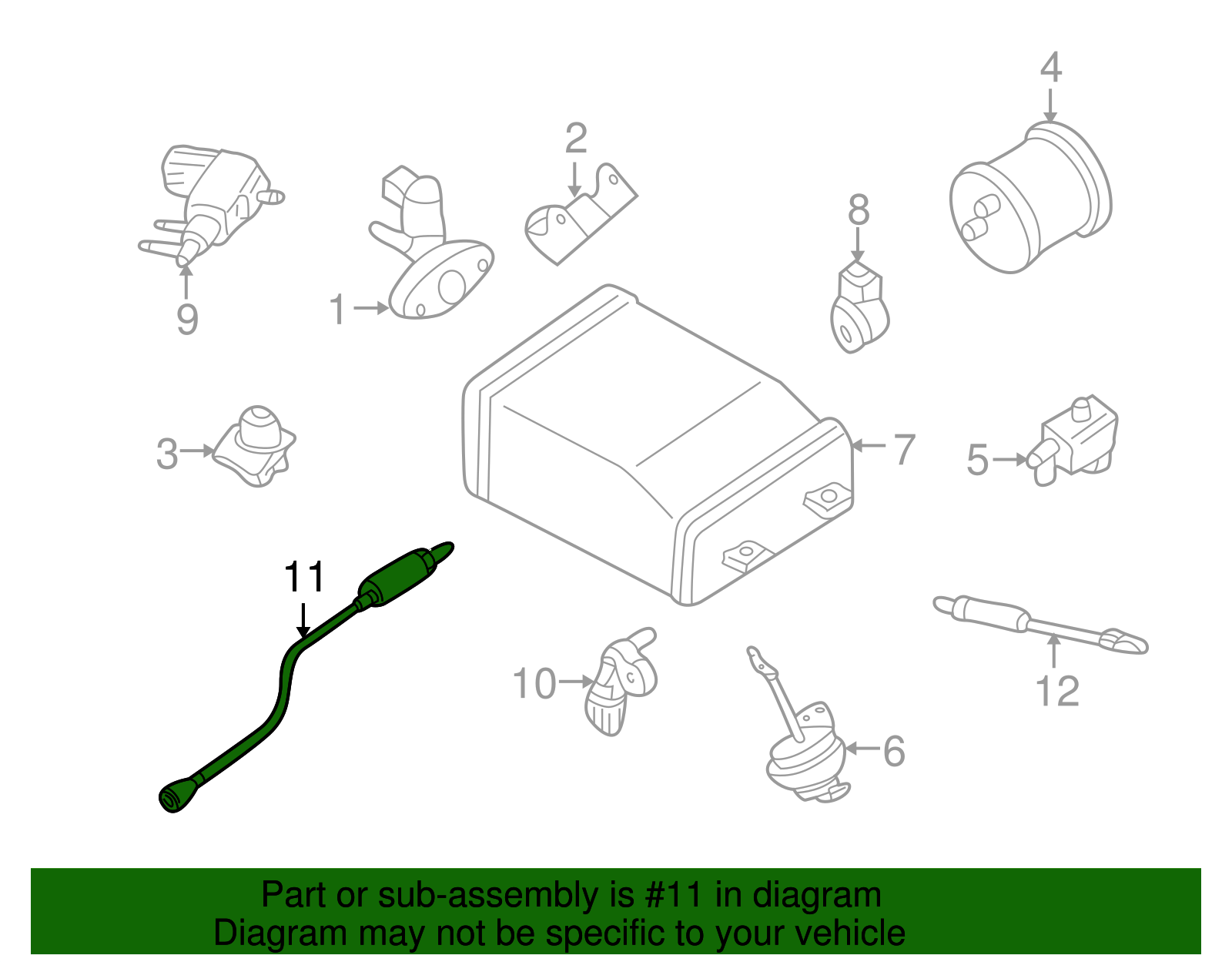 2002-2006 Nissan Oxygen Sensor 22690-8J010 | CMA's Colonial Nissan