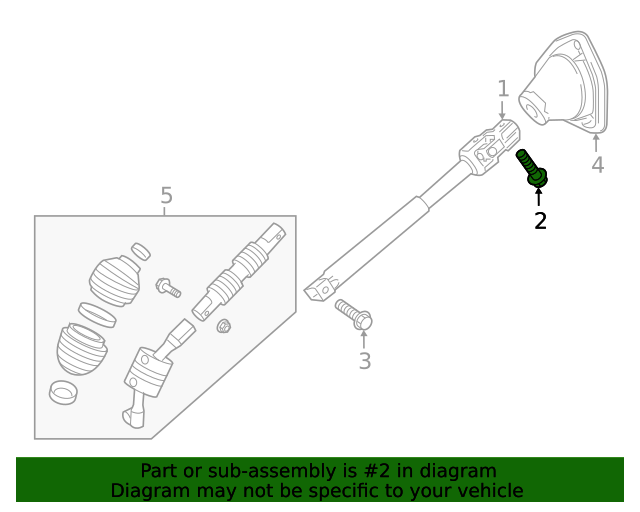 2018-2024 GM Intermediate Shaft Upper Bolt 11602092 GM | GMPartsDirect.com