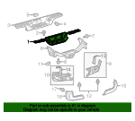 2016-2023 Toyota Tacoma Bumper Cover Support Rail (Rear) 52159-04030 ...