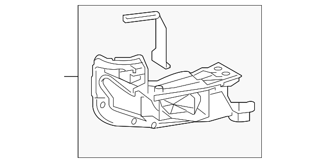 52154-04010 - 2016-2023 Toyota Tacoma - Bumper Cover Support Rail (Left ...