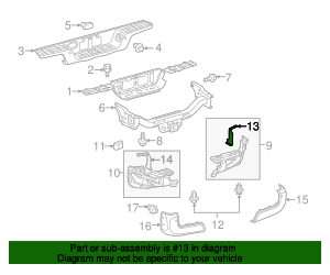 52165-04010 - Bumper Corner Cover 2016-2023 Toyota Tacoma ...