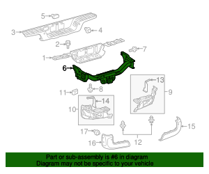 51908-04020 - Bumper Cover Reinforcement Beam 2016-2023 Toyota Tacoma ...
