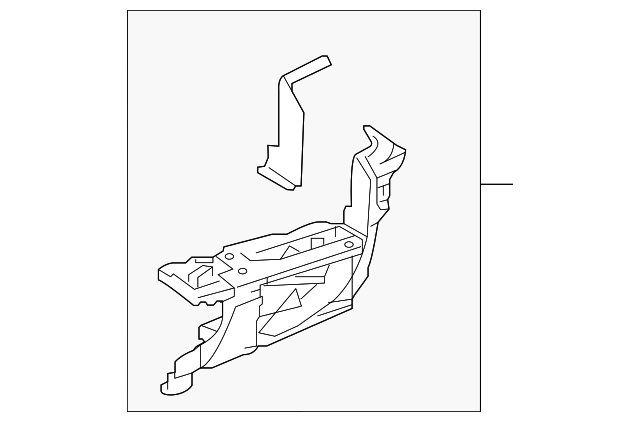 52153-04010 - Bumper Cover Support Rail (Right, Rear) - 2016-2021 ...