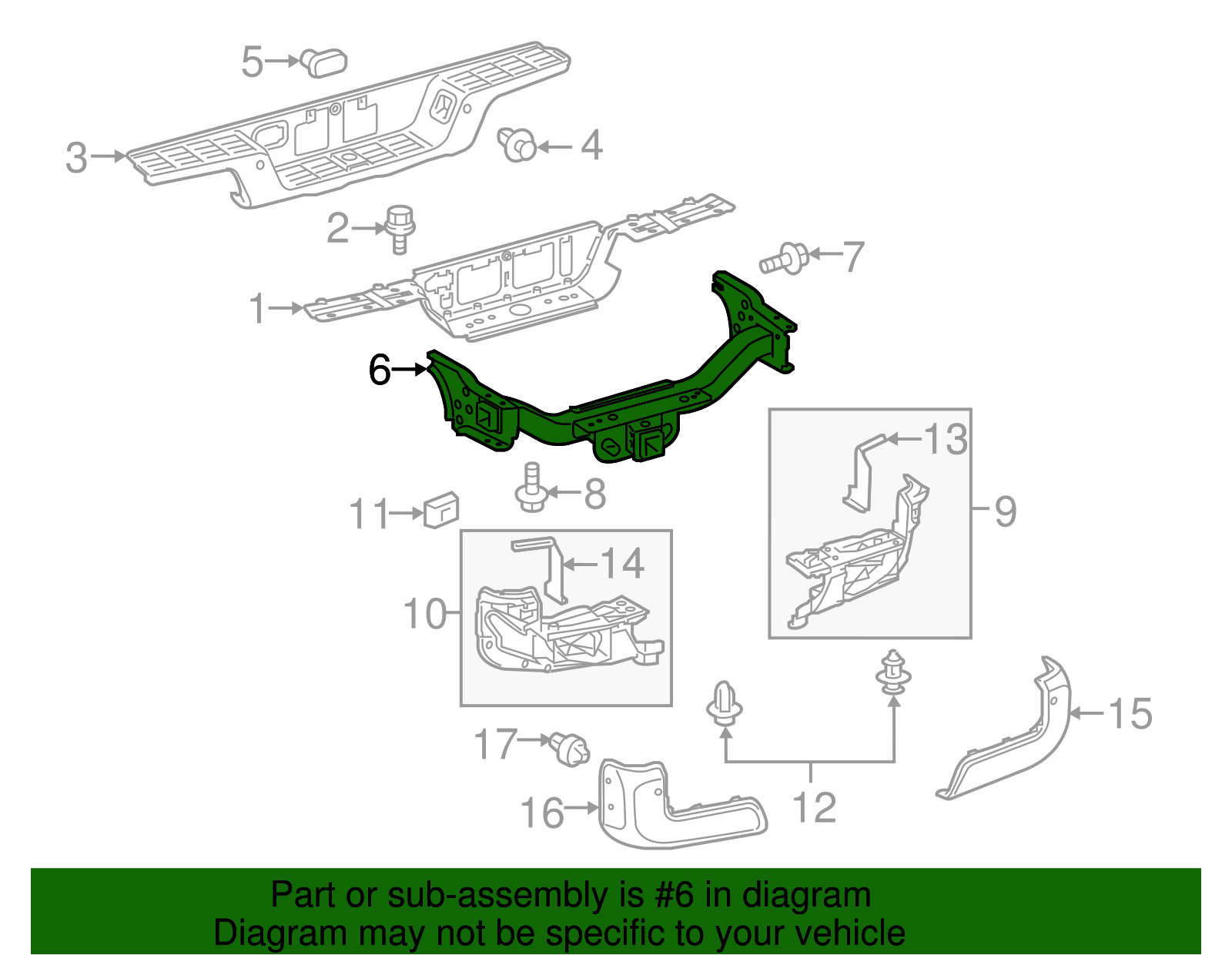2016-2023 Toyota Tacoma Reinforced Beam 51908-04020 | Retail ...