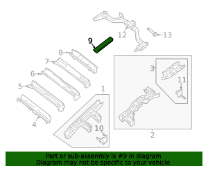 2013-2024 Nissan Pathfinder Center Rail G54C0-3JAMA | Temecula Nissan Parts