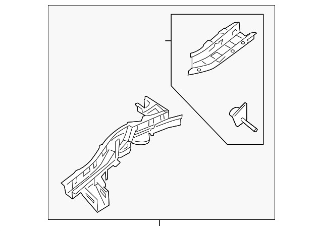 2013-2018 Nissan Pathfinder Rear Rail Assembly G5511-3JAMA | OEM Parts ...