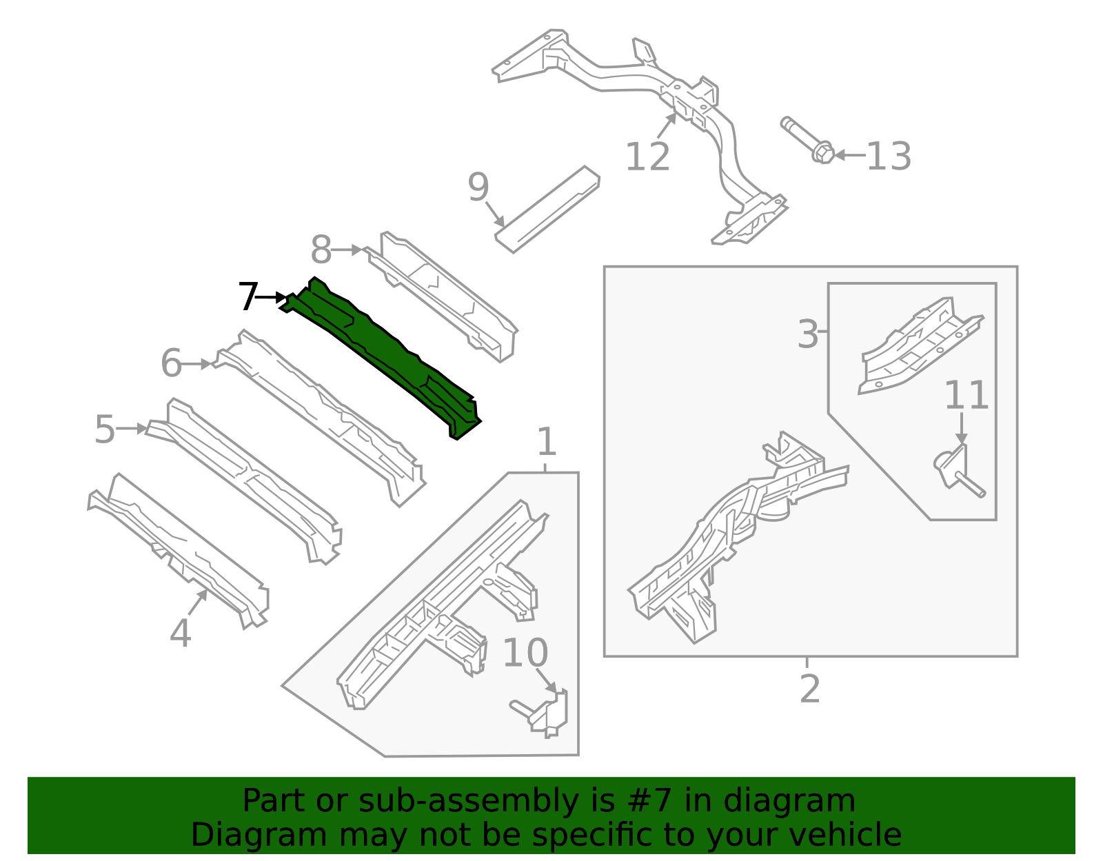 2013-2020 Nissan Pathfinder Cross-Member G5460-3JAMA | Nissan Parts Central