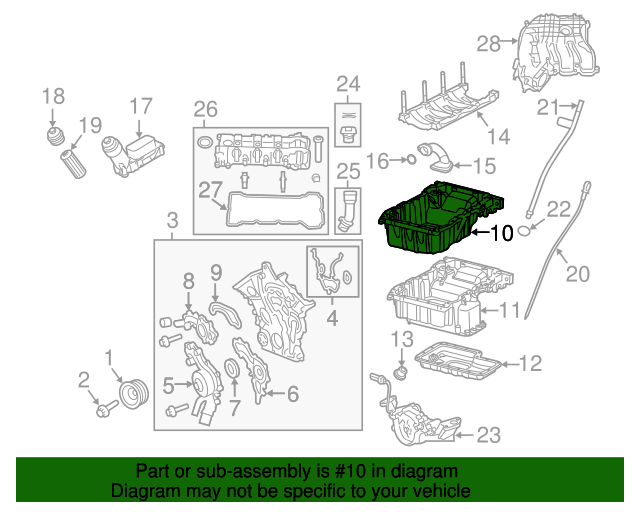 2014-2020 Mopar Oil Pan 68086157AC | TascaParts.com