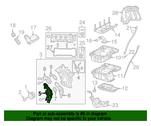 2015-2022 Mopar Engine Water Pump 68111624AG | TascaParts.com