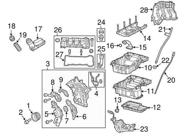 2015-2022 Mopar Engine Water Pump 68111624AG | TascaParts.com