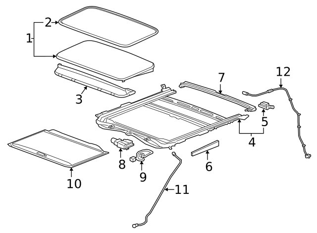 87822093 - Sunroof Frame 2023-2024 GM | Chevrolet Parts Direct