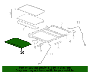 2019-2023 GM Atmosphere Sunroof Sunshade 84753707 | GmPW