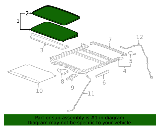 2019-2024 GM Sunroof Window 87822092 | Karl Kustoms OEM Parts