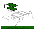 2019-2025 GM Sunroof Glass 87822092 GM | GMPartsDirect.com