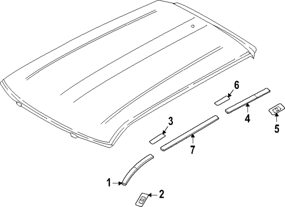 2022-2024 Mitsubishi Eclipse Cross Front Molding 7400A434 | Retail ...