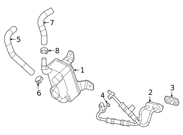 2019 Cadillac CT6 Outlet Hose 24294545 | GMPartsDirect.com