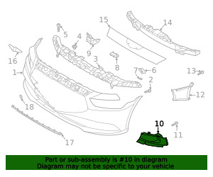 2020-2022 Genesis G90 Piece Front Bumper Guard Lower Left-hand 86557 ...