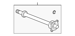 20899365 - Intermediate Shaft - 2007-2017 GM | Findlay Auto Parts