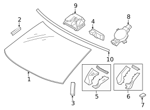 56111-WAA02 - Windshield - 2020-2022 Toyota GR Supra | OEM Genuine ...