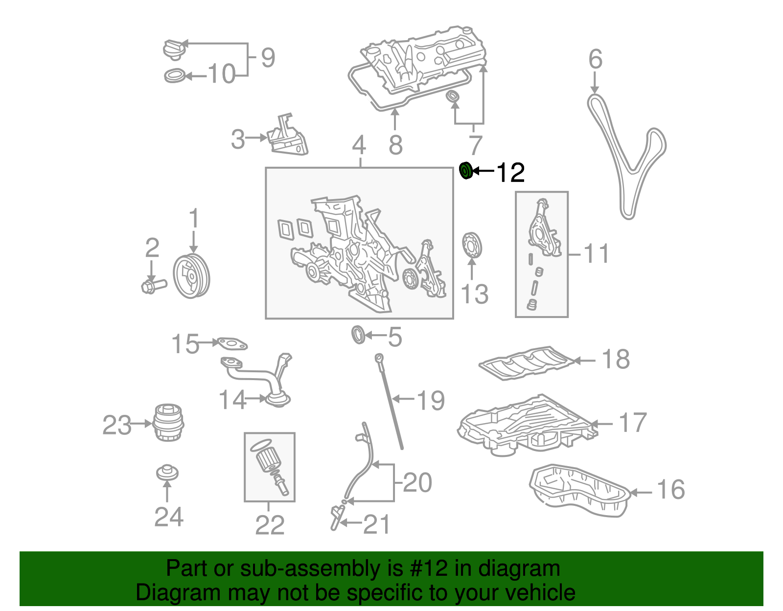 15193-0P010 - Engine Oil Pump Seal For 2006-2024 Lexus | Lexus OE Parts