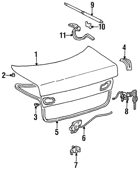 Trunk for 1998 Lexus LS400 | Longo Lexus Parts