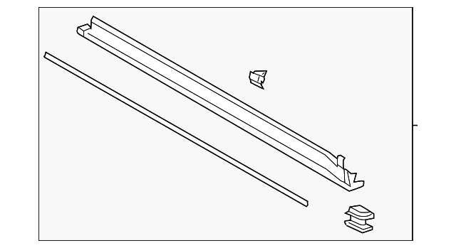 Genuine OEM Ford Part - Rocker Molding LJ7Z-7810176-AB | Genuine OEM ...