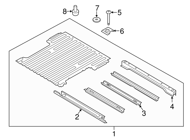 2017-2024 Ford Mount Bolt Retainer Nut -W718477-S439 | TascaParts.com